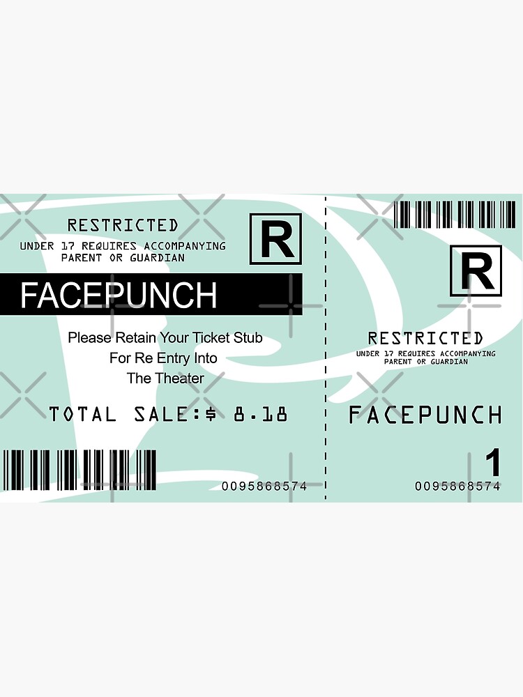 "Facepunch Fake Ticket | Twilight Saga Fanart " Poster for Sale by honey-bloom | Redbubble