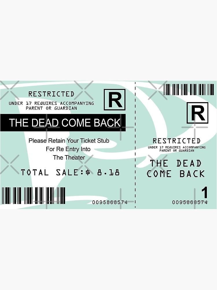 "Dead Come Back Fake Ticket | Twilight Saga Fanart " Poster for Sale by ...