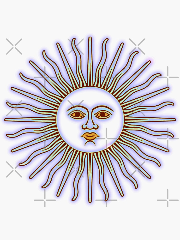 "Midnight sun illustration " Sticker by Floradigital | Redbubble