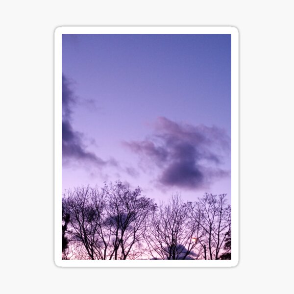 "beautiful blue purple sky" Sticker by CellArts | Redbubble