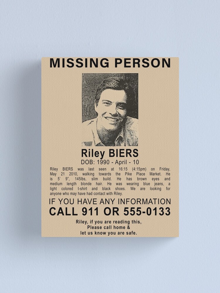 "Riley Biers Missing Person Poster Replica | Twilight Saga Fanart ...