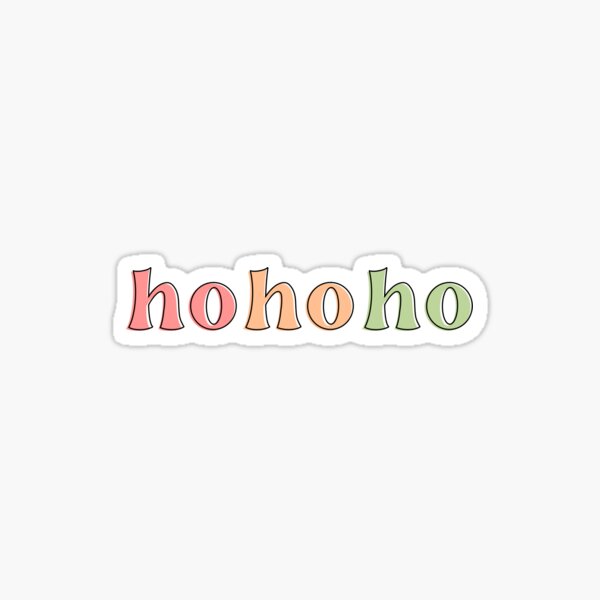 "Aesthetic Xmas ho ho ho" Sticker for Sale by stickerspickers | Redbubble