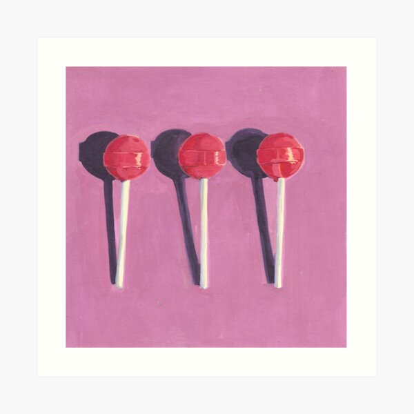 "Pink Lollies" Art Print for Sale by Kimdoodlesstuff | Redbubble