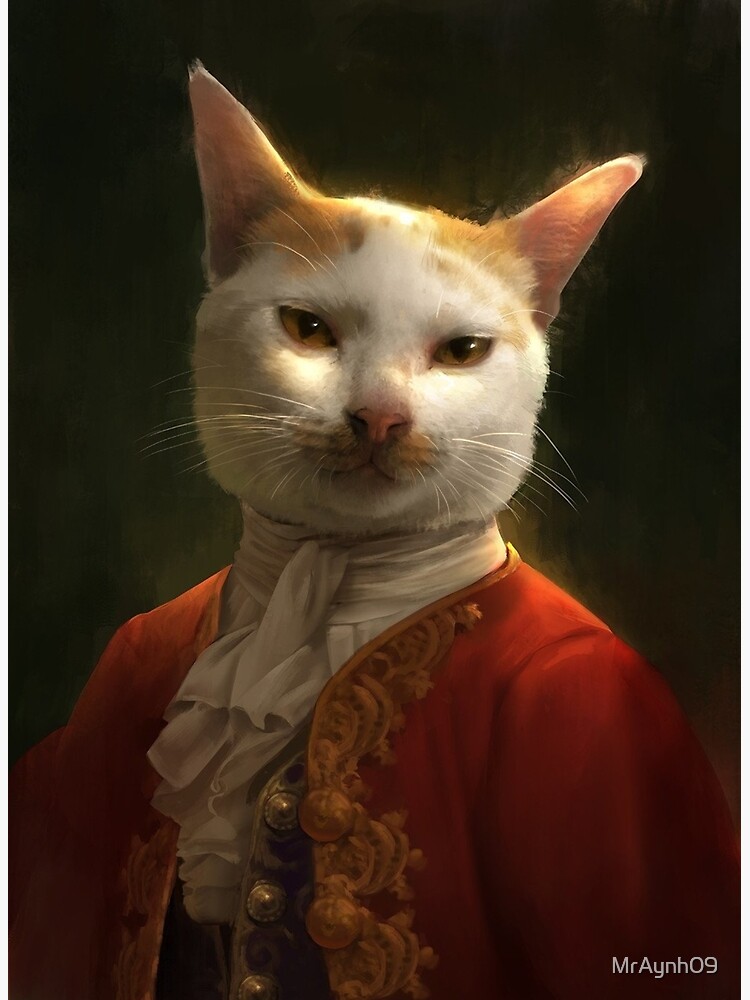 "Funny Cat Portrait" Poster for Sale by MrAynh09 | Redbubble