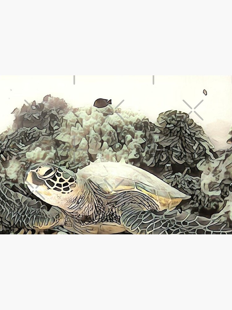 "Turtle ink painting" Poster by MandiArtist | Redbubble