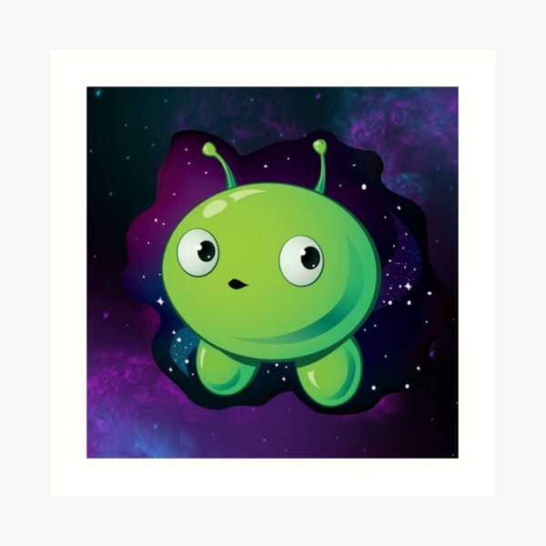 "Final Space Mooncake Chookity Pok" Art Print by Stratoguayota | Redbubble