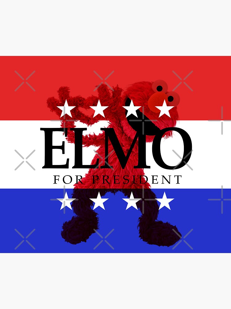 "Muppet Elmoz Red Monster For President 2024" Sticker for Sale by ...