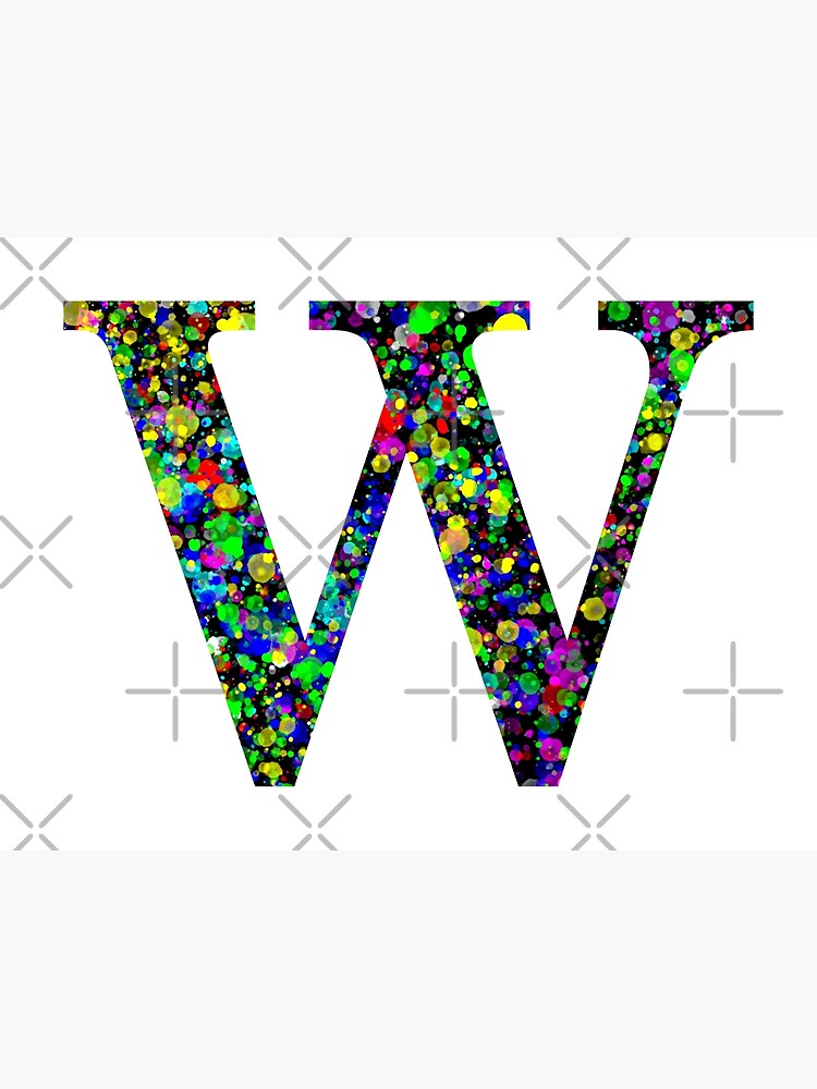 "Letter W Paint Splatter" Poster for Sale by Handstand365 | Redbubble