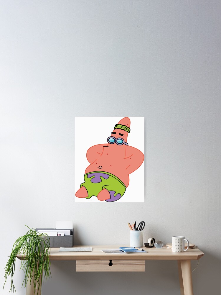 "Patrick Star relax" Poster by frangipanms | Redbubble
