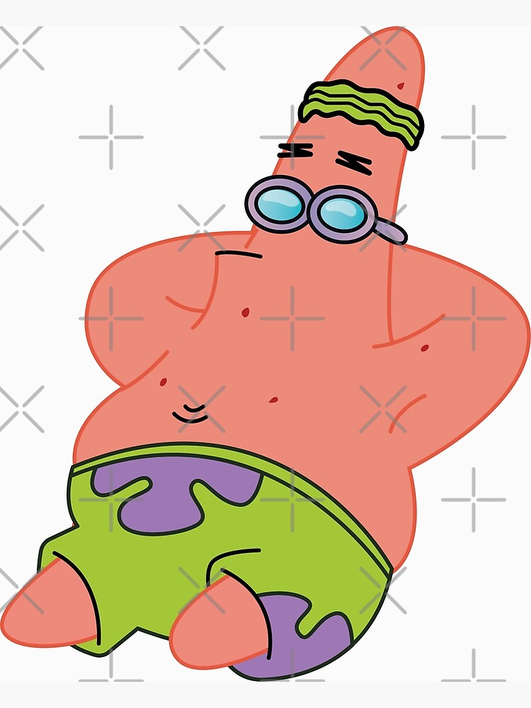 "Patrick Star relax" Poster by frangipanms | Redbubble