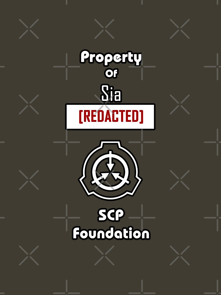 Camiseta Propiedad de Sia ELIMINADO Fundación SCP Vintage para Hombre ...