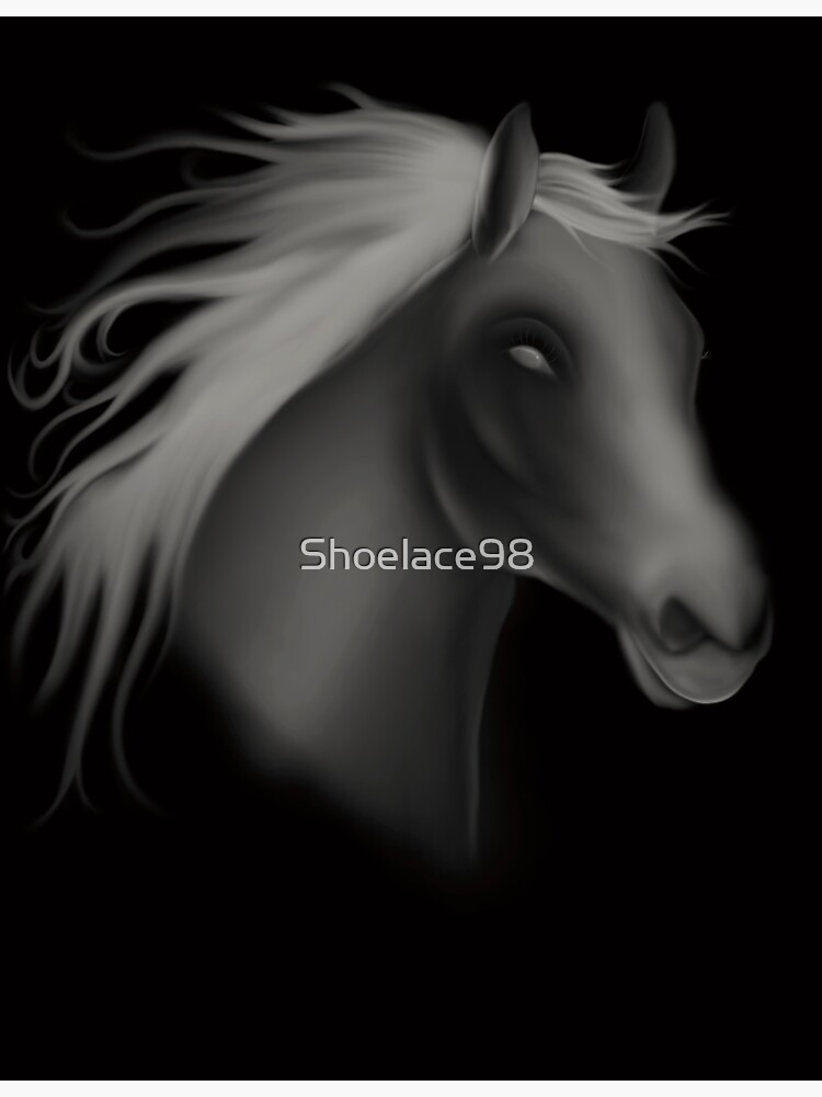 "Ghost horse" Sticker by Shoelace98 | Redbubble