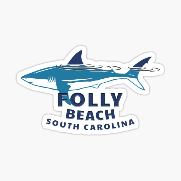 "Folly Beach, South Carolina" Sticker by positiveimages | Redbubble