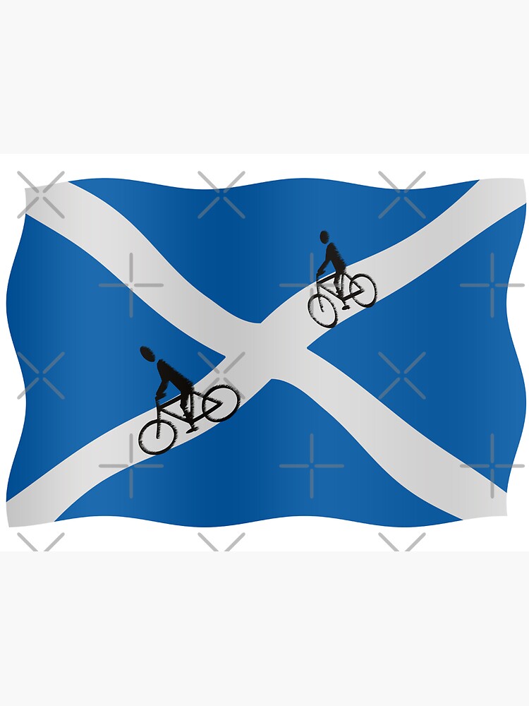 "Scottish cycling" Sticker for Sale by funkyworm | Redbubble