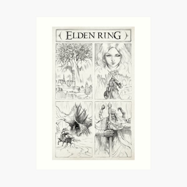 "Elden Ring: Fallen from Grace" Art Print by iartbilly | Redbubble