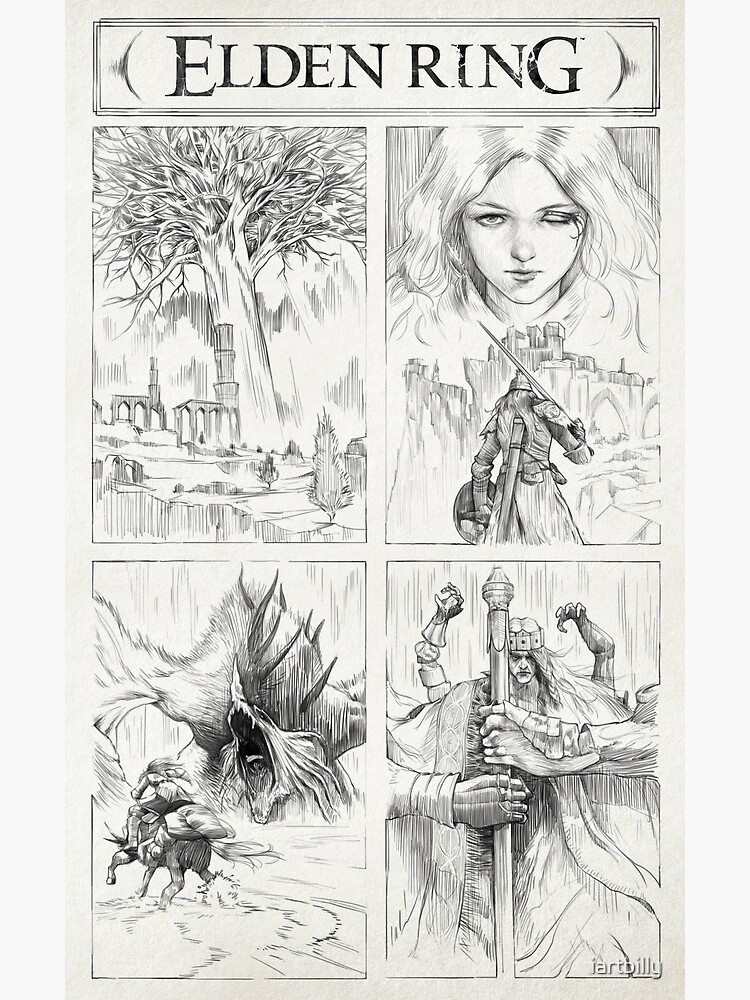 "Elden Ring: Fallen from Grace" Art Print by iartbilly | Redbubble