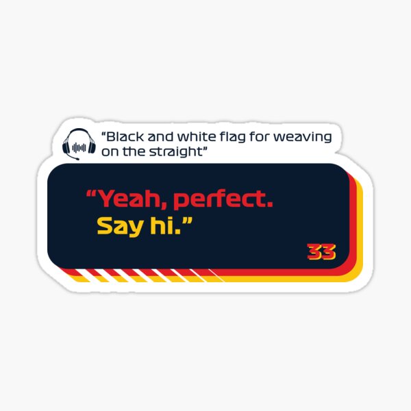 "Yeah Perfect Say Hi" Sticker for Sale by KeepTrimming | Redbubble