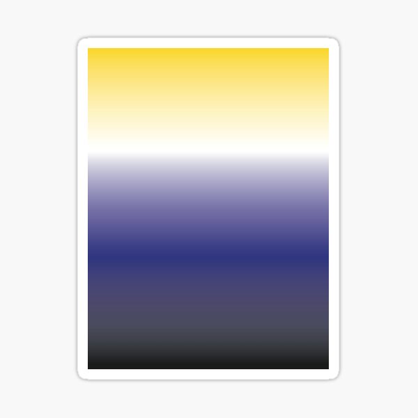 "Non-binary Pride Flag Gradient" Sticker for Sale by c-creations ...