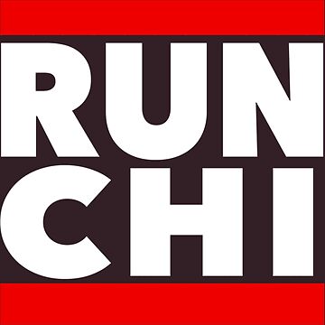 "RUN CHI " Sticker for Sale by Themarathon | Redbubble