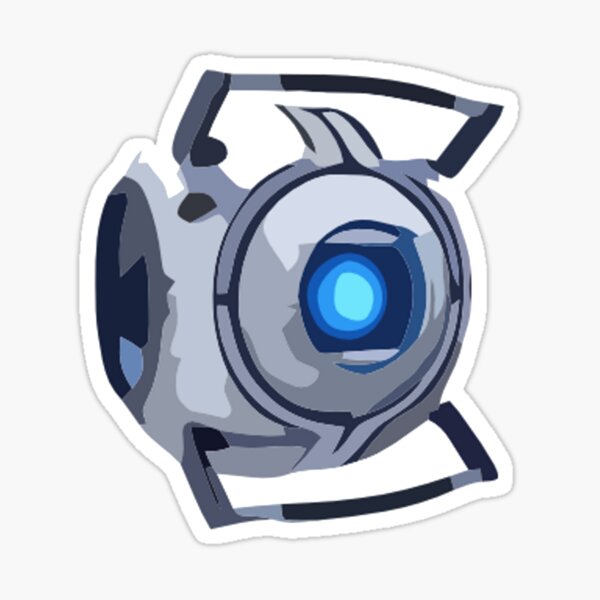 "Wheatley Portal Painting" Sticker for Sale by gktb | Redbubble