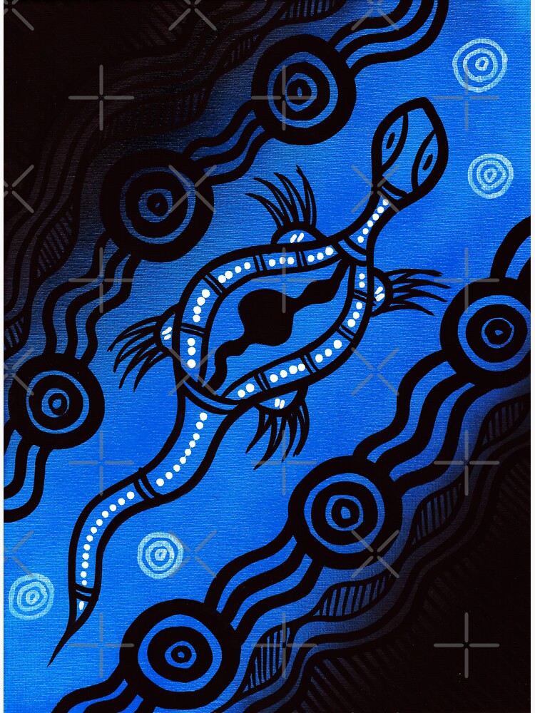 "Authentic Aboriginal Art - Goanna" Sticker for Sale by HogarthArts ...