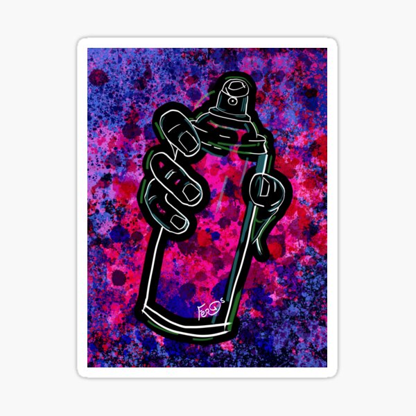 "Spray" Sticker for Sale by artsdaferds | Redbubble