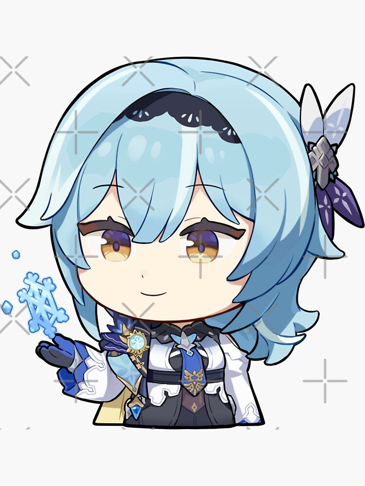 "Chibi Eula - Genshin Impact" Sticker for Sale by persephonexx | Redbubble