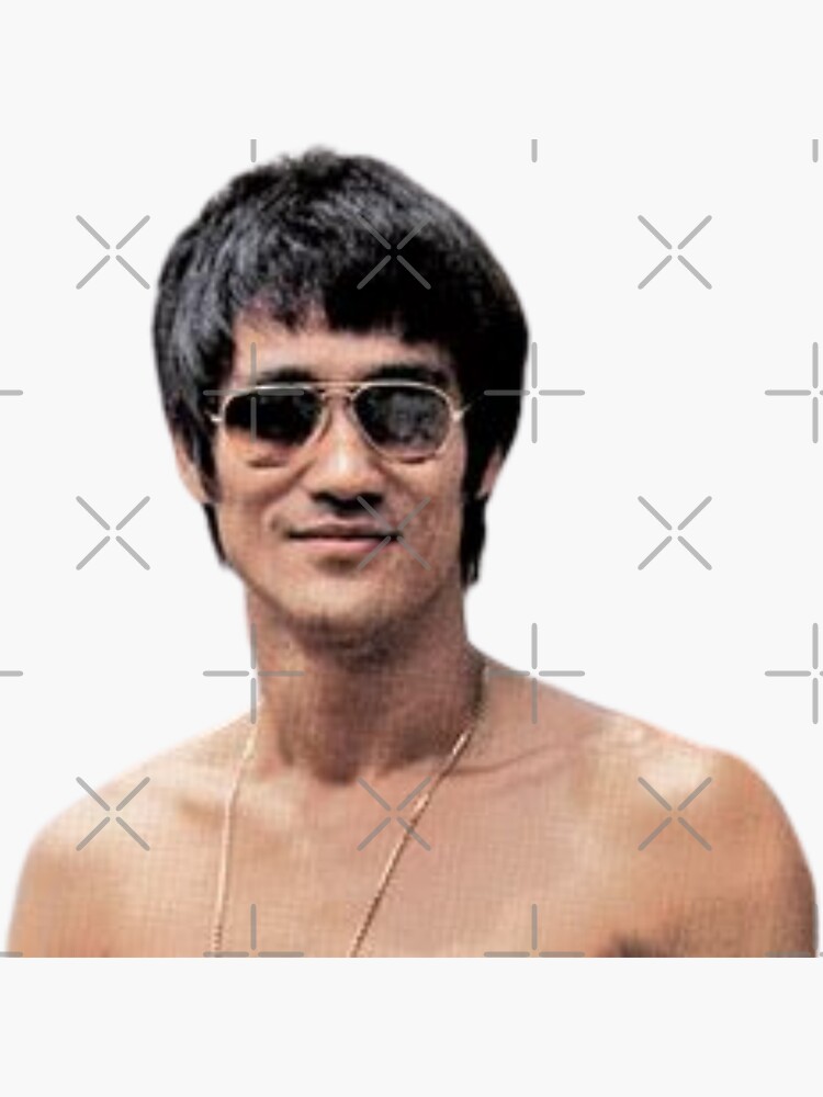 "BRUCE LEE" Sticker for Sale by HeavyLiftGift | Redbubble