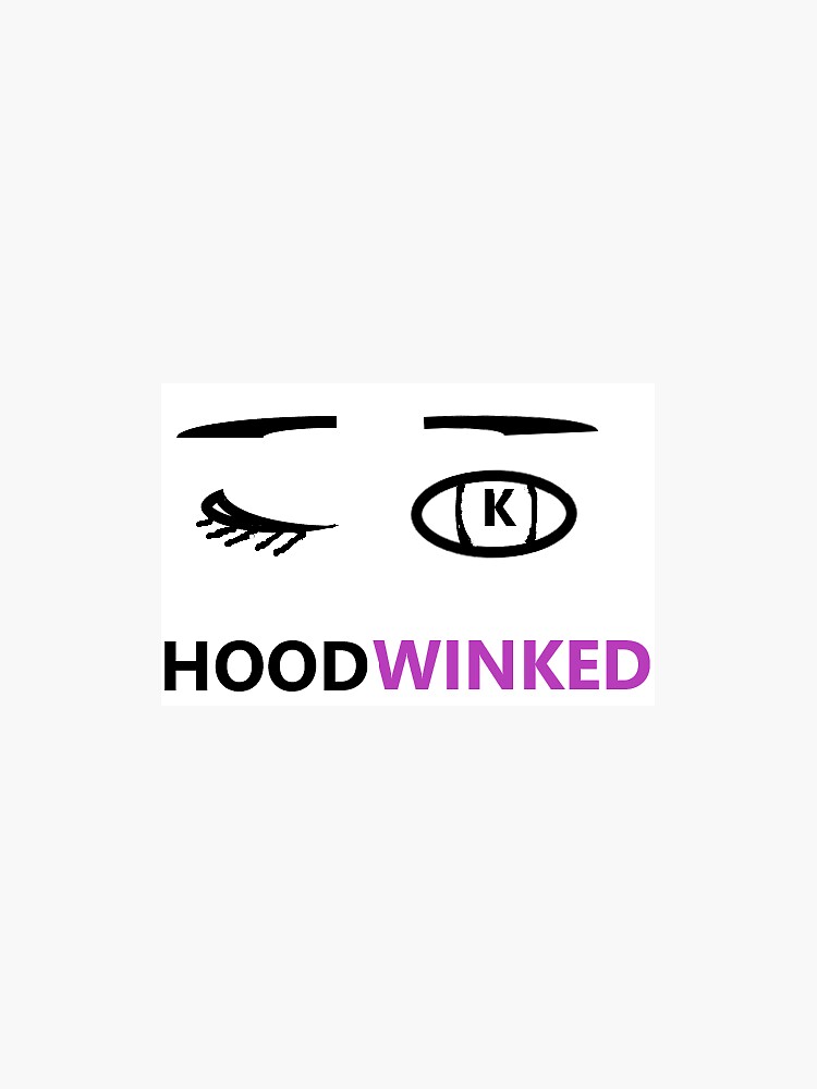 " cute pink hoodwinked logo" Sticker for Sale by Tonya50 | Redbubble