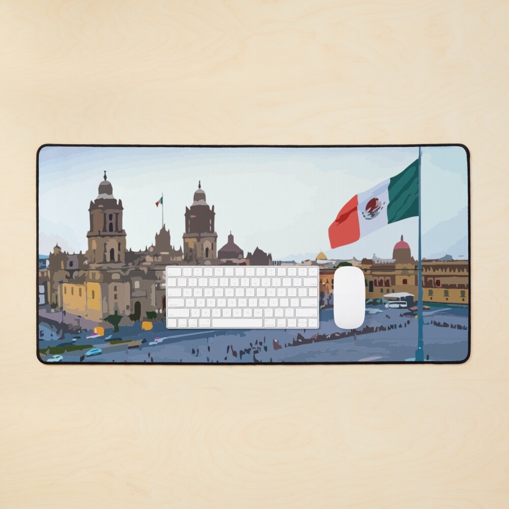"Zocalo Square Painting" Poster for Sale by gktb | Redbubble