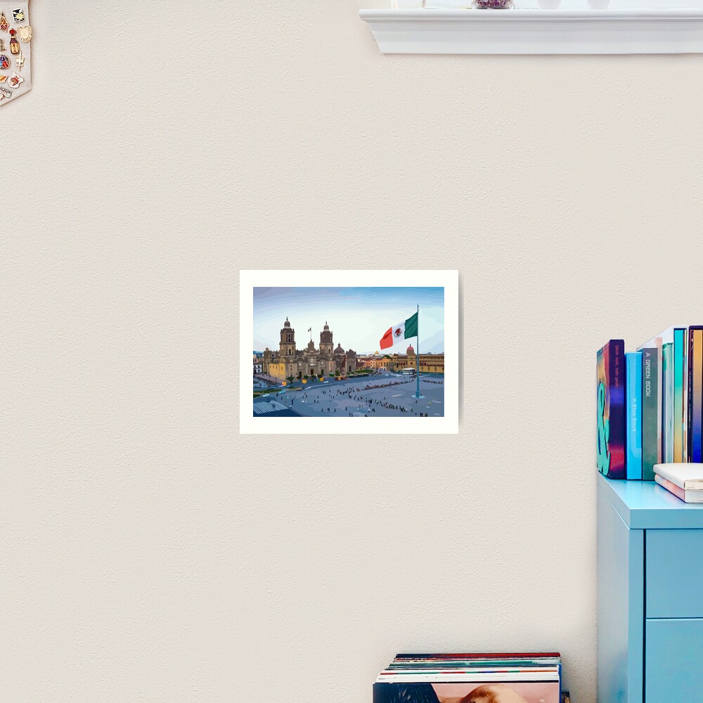 "Zocalo Square Painting" Poster for Sale by gktb | Redbubble