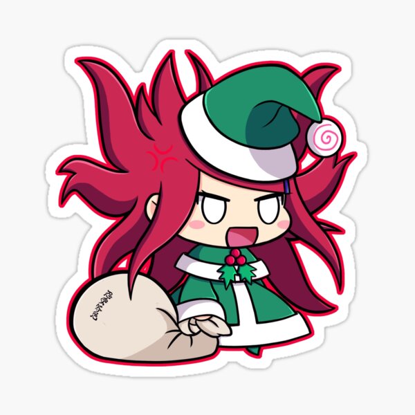 "Padoru Kushina furious" Sticker for Sale by creativeanimexD | Redbubble