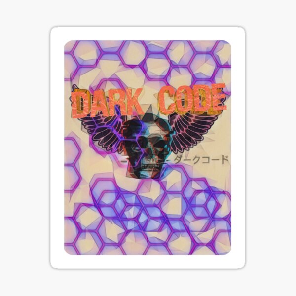 "DARK CODE brand logo" Sticker for Sale by RobPal | Redbubble