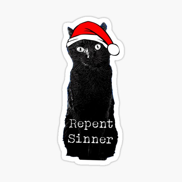"Repent Sinner" Sticker for Sale by images2delight | Redbubble