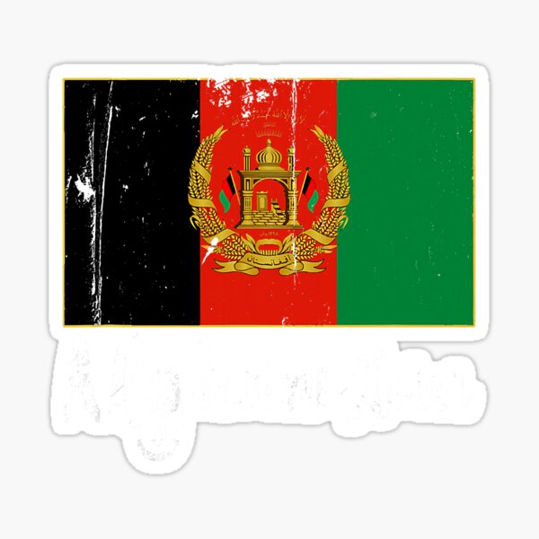 "Vintage Afghanistan Afghan Flag United" Sticker for Sale by ...