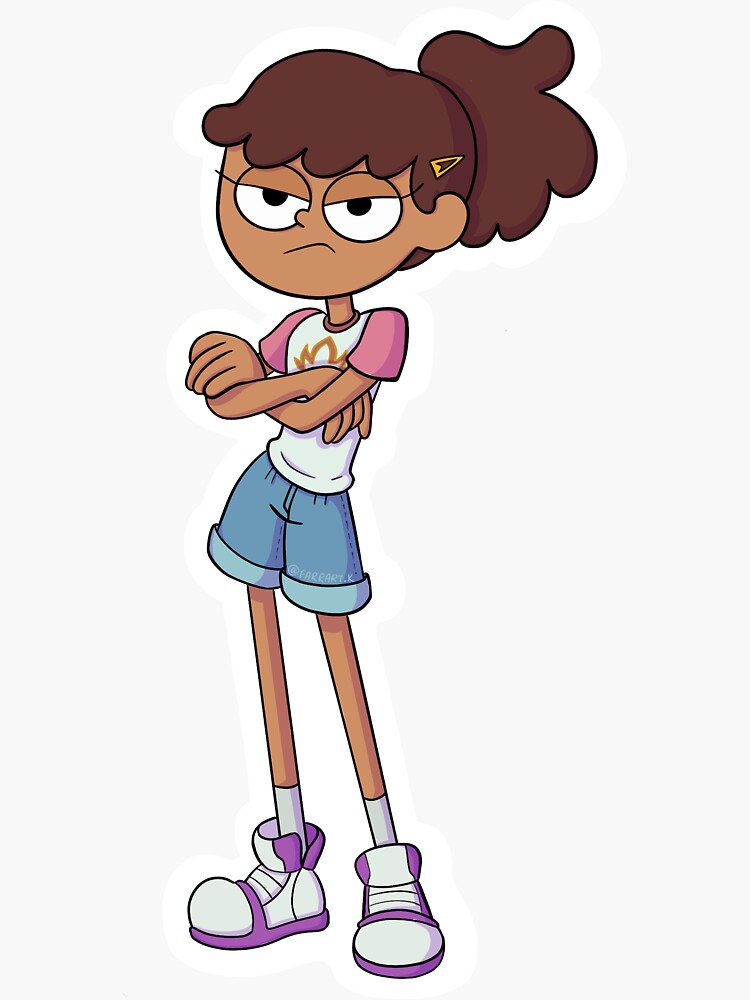 "Angry Anne" Sticker by kat-farr | Redbubble