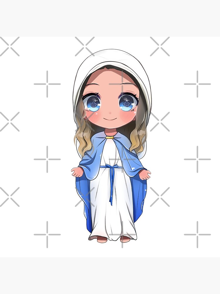 "Kawaii Virgin Mary | Mother Mary | Mother of Gods" Poster for Sale by ...