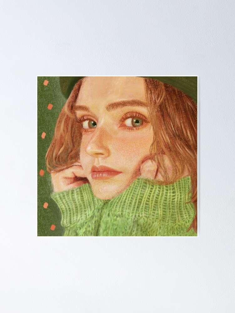 "green cute girl" Poster for Sale by mahosdrawing | Redbubble