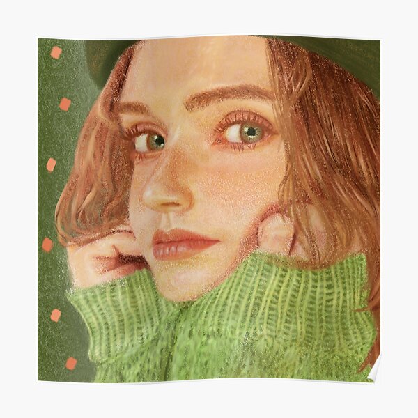 "green cute girl" Poster for Sale by mahosdrawing | Redbubble