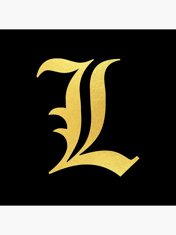 "L – Faux Gold Old English - Letter L" Poster for Sale by Typeglyphs ...