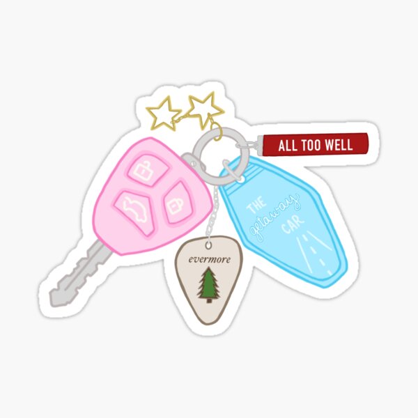 "Taylor Swift Key Ring" Sticker by bygrace-co | Redbubble
