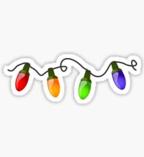 Christmas Lights: Stickers | Redbubble