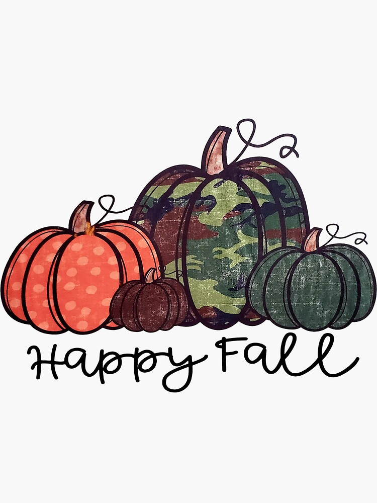 "Happy Fall Leopard" Sticker for Sale by RosieMTomlinson | Redbubble