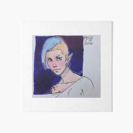 "Modern Elfie" Art Board Print for Sale by MelloMarrero | Redbubble