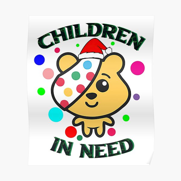 "Pudsey Bear Children In Need" Poster for Sale by DSStorebyTaylor ...