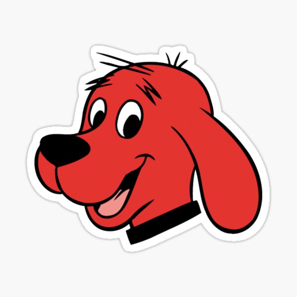 "Clifford the big red dog" Sticker for Sale by SonPick | Redbubble