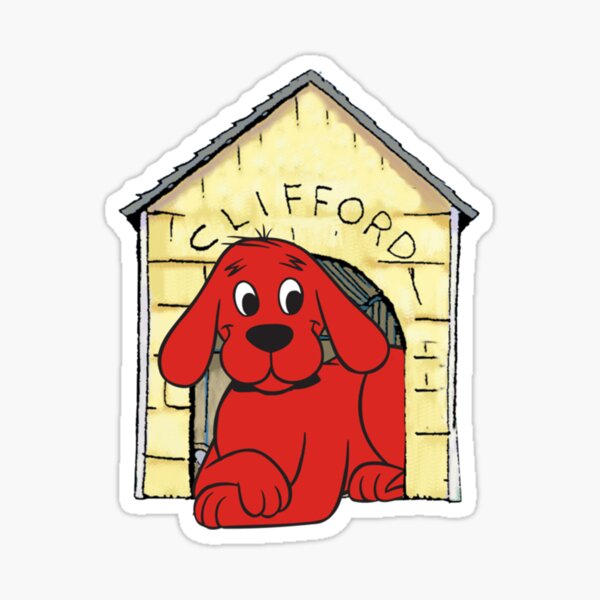 "Clifford the big red dog" Sticker for Sale by SonPick | Redbubble
