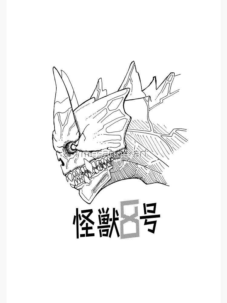 "Kaiju Number 8" Poster by mesange-art | Redbubble