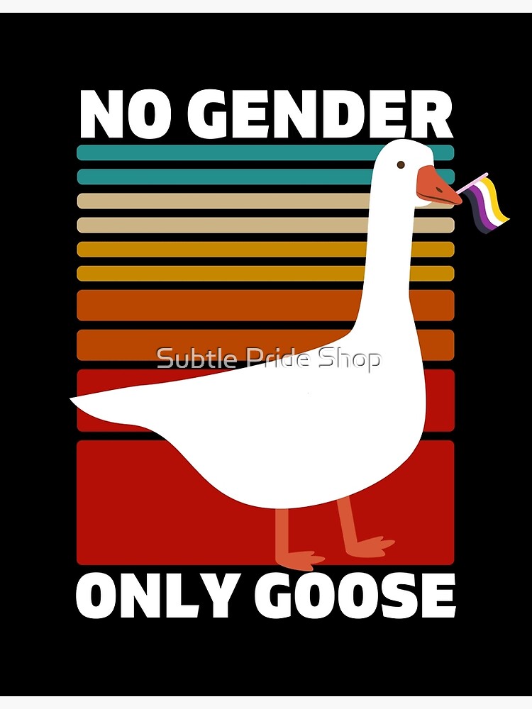 Póster «Sin género solo ganso no binario. Orgullo no binario» de ...