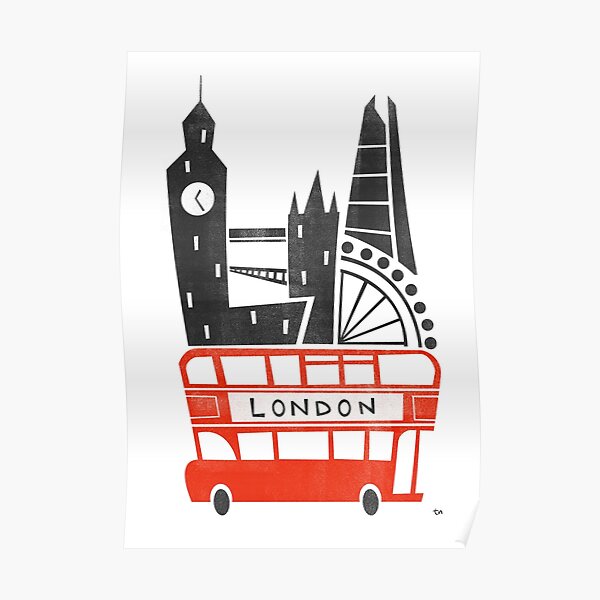 "London bus" Poster by tonyneal | Redbubble
